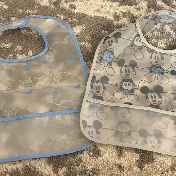 Disney | Accessories | Disney Mickey Mouse Theme Large Bibs | Poshmark